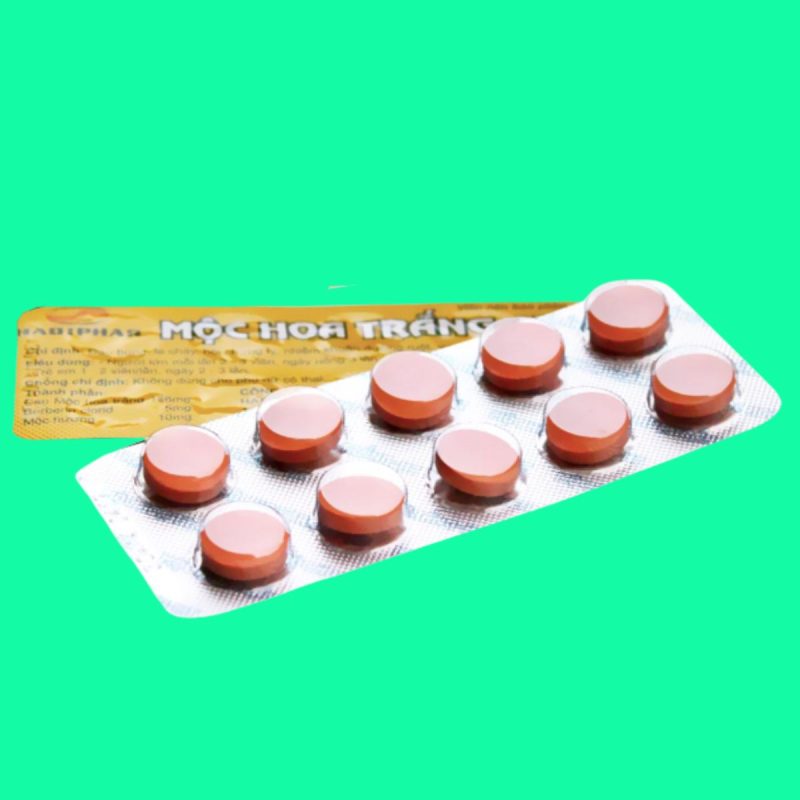 Thuốc Mộc Hoa Trắng-HT hộp 100 viên điều trị các rối loạn tiêu hóa