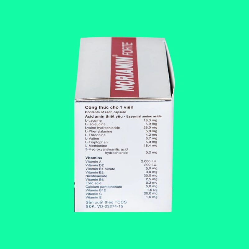 Thuốc Moriamin Forte bồi dưỡng và cung cấp chất đạm, vitamin