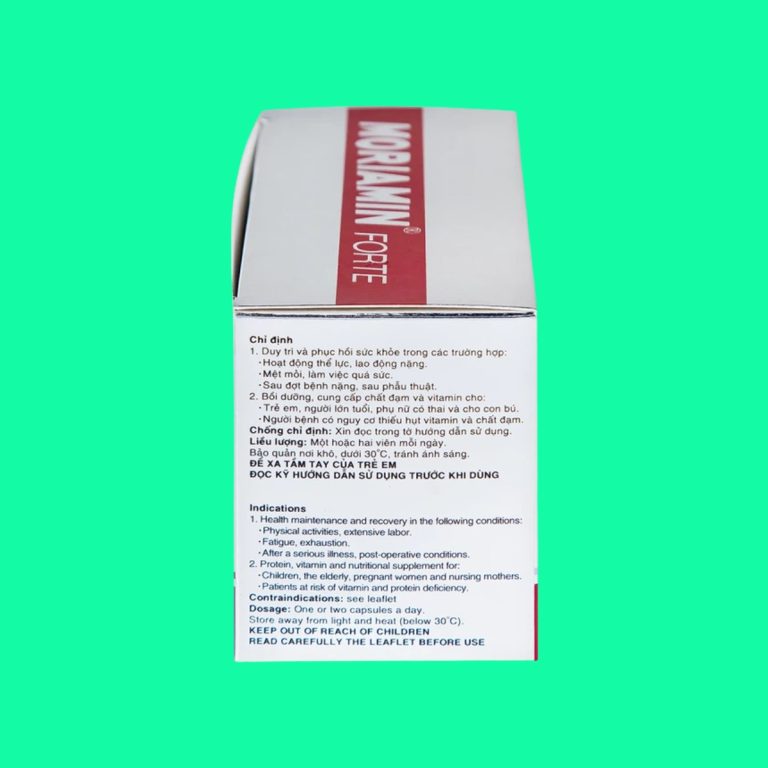 Thuốc Moriamin Forte bồi dưỡng và cung cấp chất đạm, vitamin