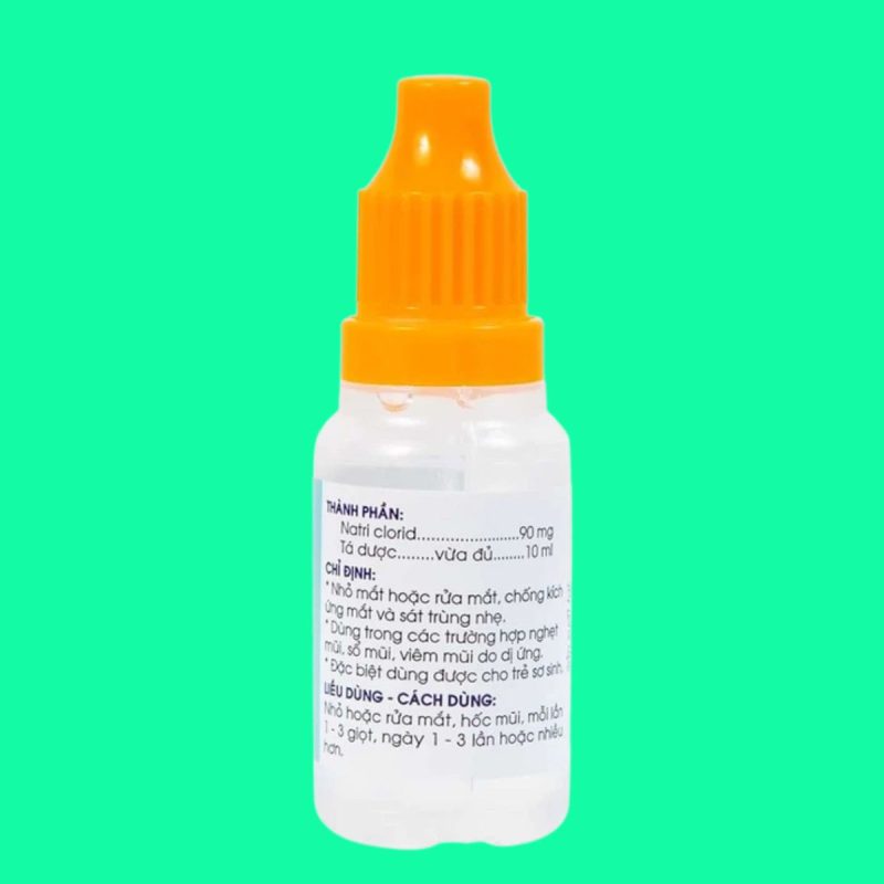 Thuốc Natri Clorid 0.9% Traphaco có tác dụng vệ sinh mắt và mũi