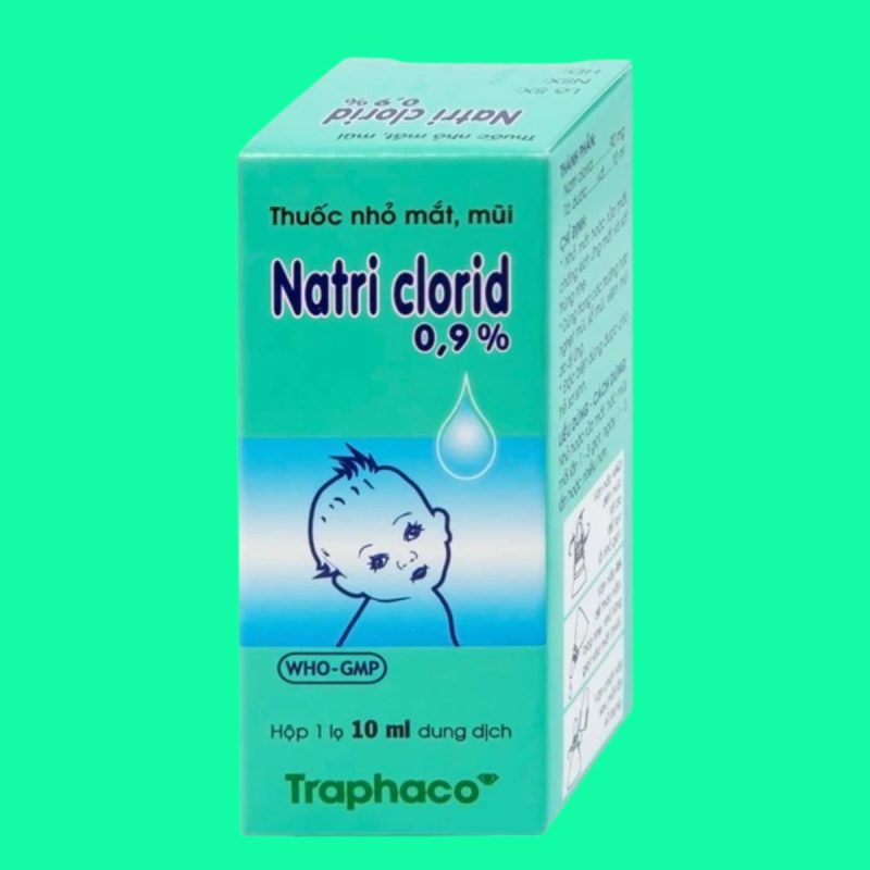 Thuốc Natri Clorid 0.9% Traphaco có tác dụng vệ sinh mắt và mũi