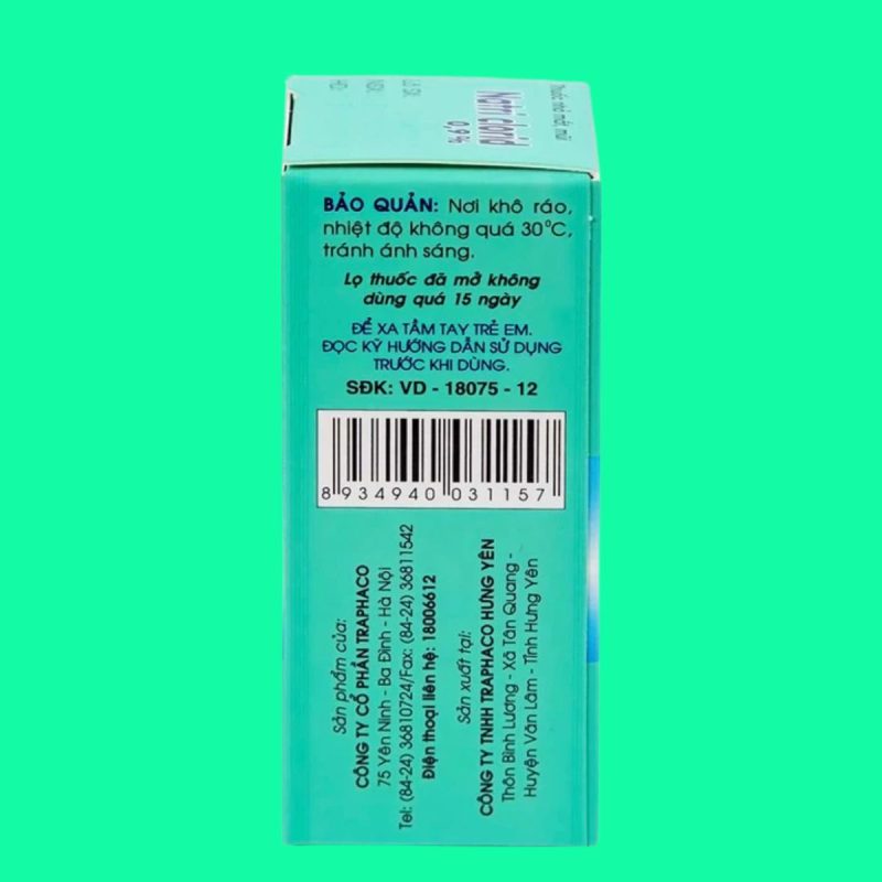 Thuốc Natri Clorid 0.9% Traphaco có tác dụng vệ sinh mắt và mũi
