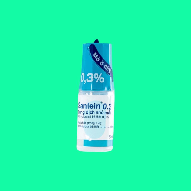 Thuốc nhỏ mắt Sanlein 0.3% điều trị các rối loạn biểu mô giác-kết mạc