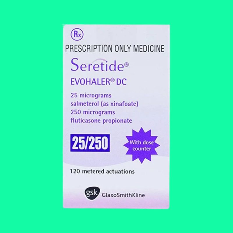 Thuốc Seretide Evohaler DC 25/250 điều trị bệnh phổi tắc nghẽn mạn tính