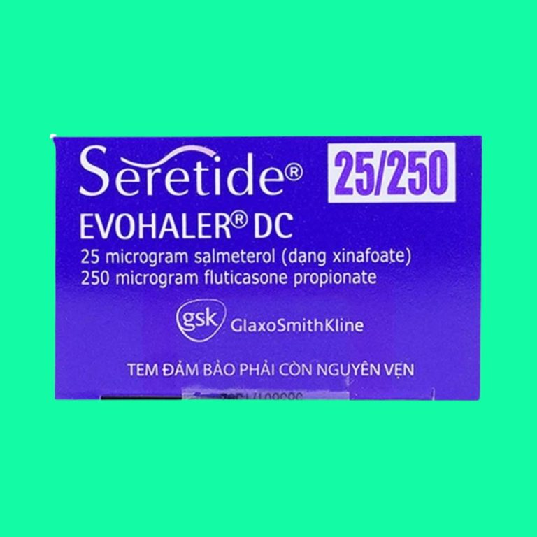 Thuốc Seretide Evohaler DC 25/250 điều trị bệnh phổi tắc nghẽn mạn tính