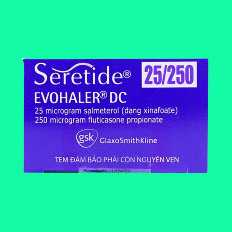 Thuốc Seretide Evohaler DC 25/250 điều trị bệnh phổi tắc nghẽn mạn tính