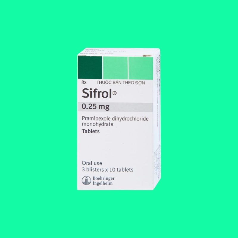 Thuốc Sifrol 0.25mg điều trị dấu hiệu và triệu chứng Parkinson vô căn
