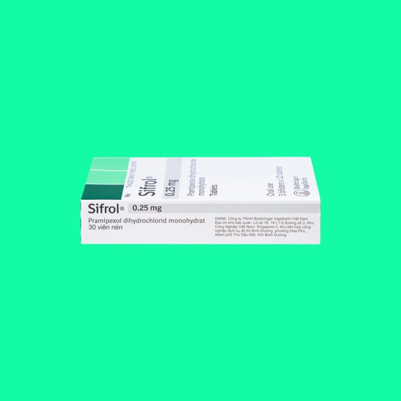 Thuốc Sifrol 0.25mg điều trị dấu hiệu và triệu chứng Parkinson vô căn