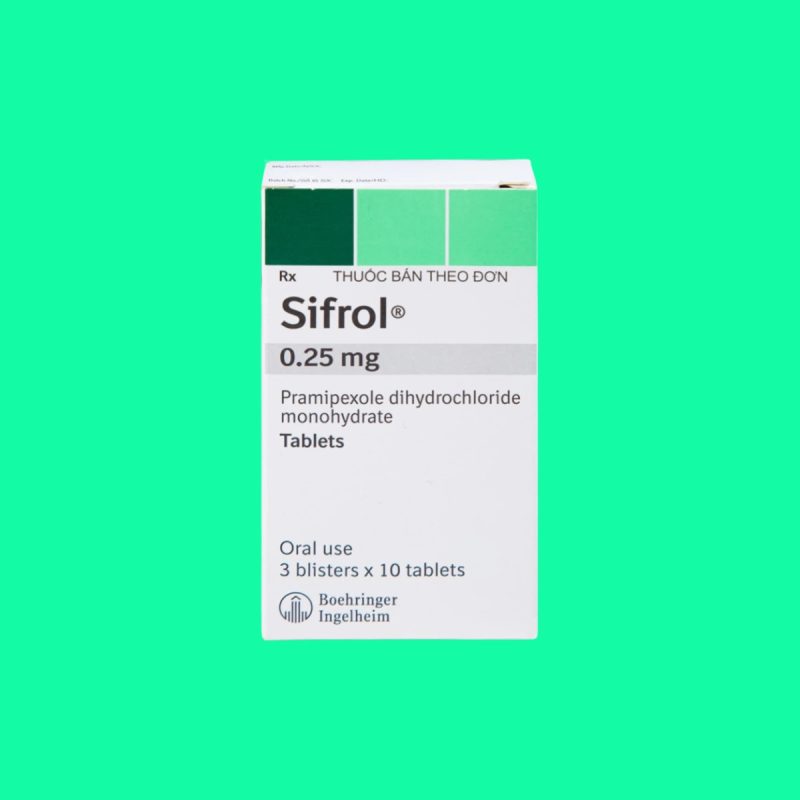 Thuốc Sifrol 0.25mg điều trị dấu hiệu và triệu chứng Parkinson vô căn