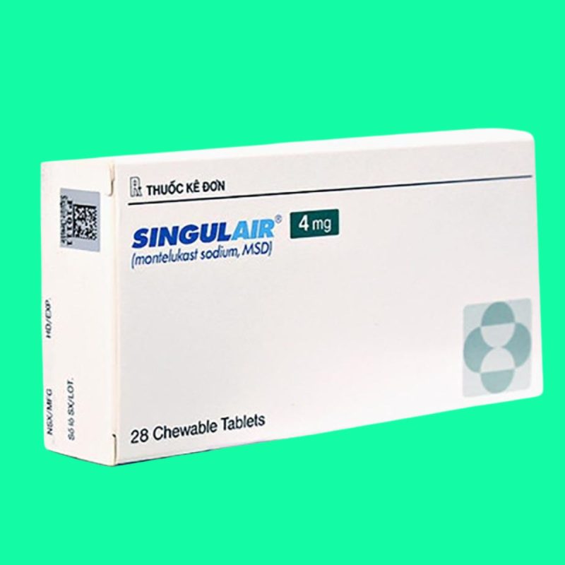 Thuốc Singulair 4mg có tác dụng điều trị và kiểm soát hen phế quản