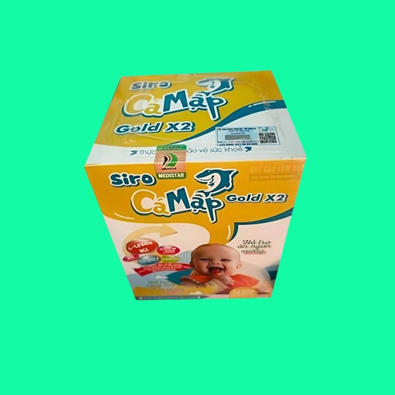 Siro Cá Mập Gold X2 hỗ trợ kích thích vị giác, giúp trẻ ăn ngon miệng