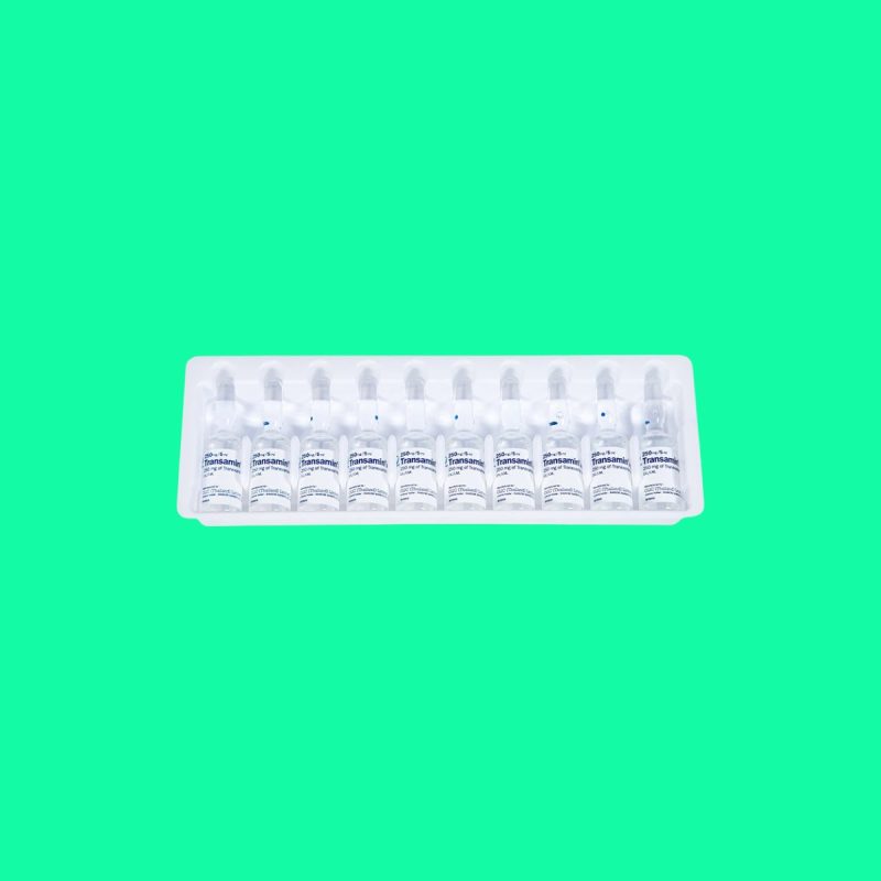 Thuốc Transamin Injection 250mg/5ml chỉ định trong chảy máu cấp tính