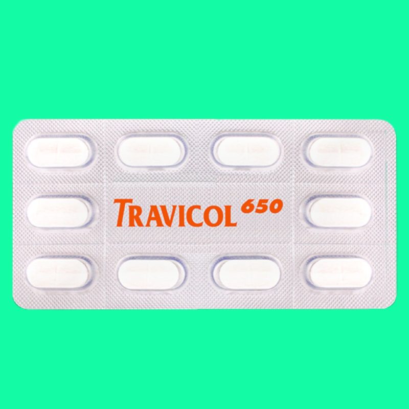 Thuốc Travicol 650 có tác dụng hạ sốt, giảm đau do nhiều nguyên nhân