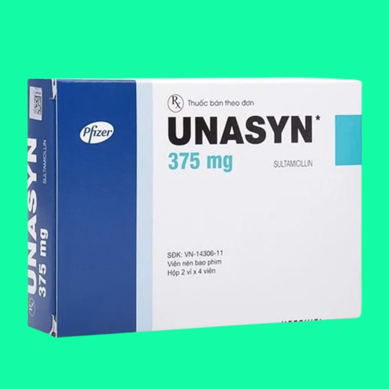 Thuốc Unasyn 375mg có tác dụng điều trị nhiễm khuẩn nhạy cảm