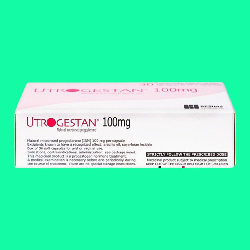 Thuốc Utrogestan 100mg điều trị rối loạn tiền kinh nguyệt, xuất huyết ...