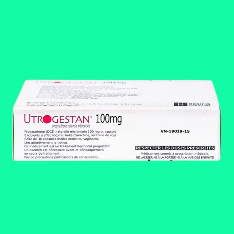 Thuốc Utrogestan 100mg điều trị rối loạn tiền kinh nguyệt, xuất huyết ...