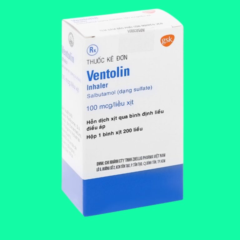 Thuốc Ventolin Inhaler điều trị và ngăn ngừa co thắt phế quản