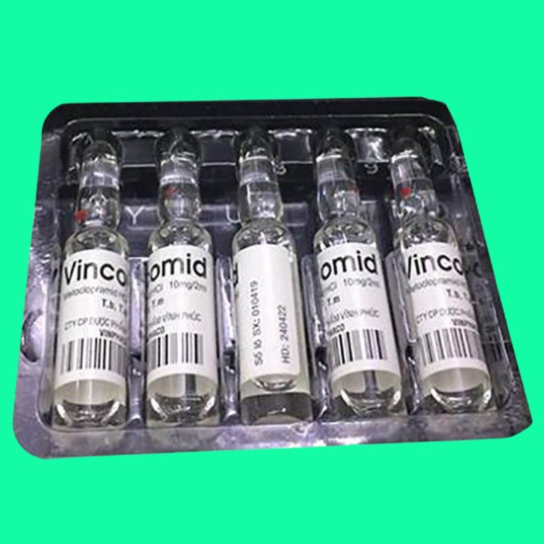 Thuốc Vincomid 10mg/2ml Vinphaco có tác dụng phòng ngừa nôn, buồn nôn