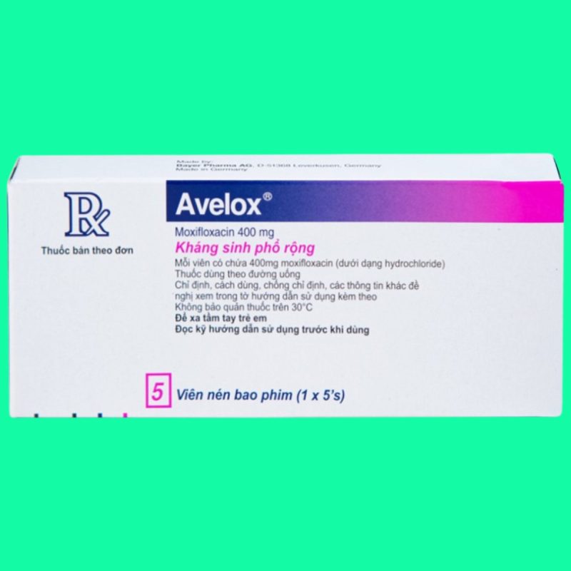 Thuốc Avelox 400mg Bayer điều trị nhiễm trùng ổ bụng có biến chứng