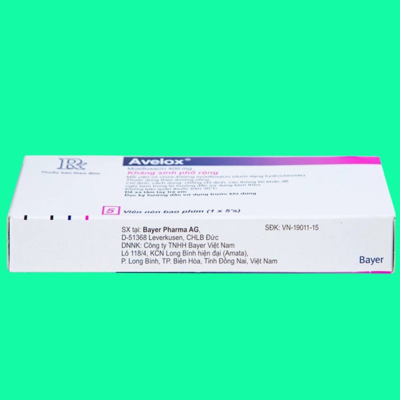Thuốc Avelox 400mg Bayer điều trị nhiễm trùng ổ bụng có biến chứng