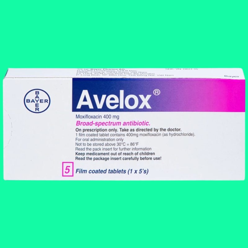 Thuốc Avelox 400mg Bayer điều trị nhiễm trùng ổ bụng có biến chứng