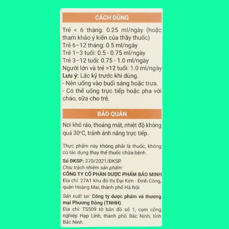 Avisure D3-MK7 Drops bổ sung vitamin D3 và K2, hỗ trợ hấp thu calci