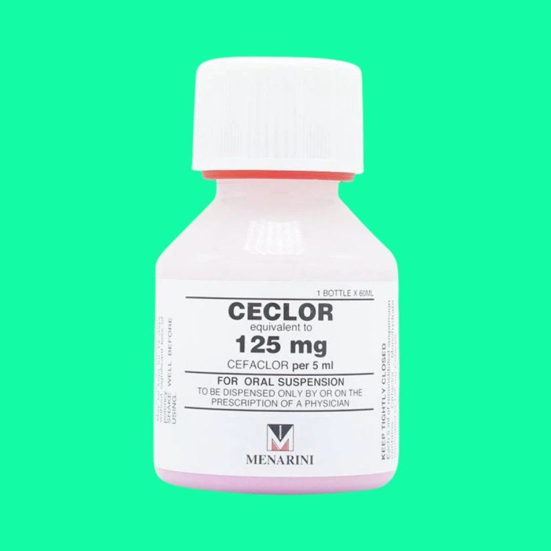 Ceclor 125mg Menarini điều trị các tình trạng nhiễm khuẩn vừa và nhẹ