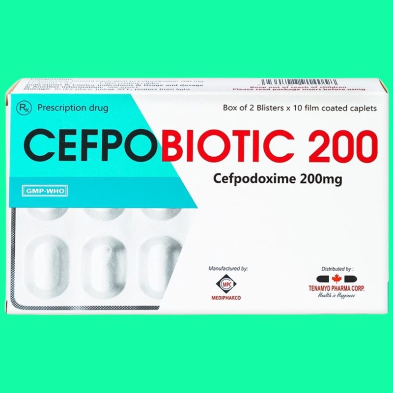 Cefpobiotic 200mg Medipharco đều trị nhiễm lậu cầu cấp chưa biến chứng