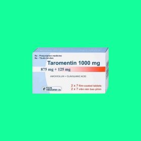 Thuốc Taromentin 1000mg điều trị viêm xoang, nhiễm trùng tai giữa