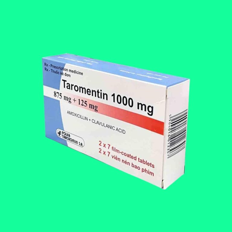 Thuốc Taromentin 1000mg điều trị viêm xoang, nhiễm trùng tai giữa