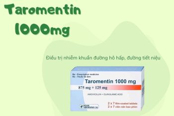 Thuốc Taromentin 1000mg điều trị viêm xoang, nhiễm trùng tai giữa