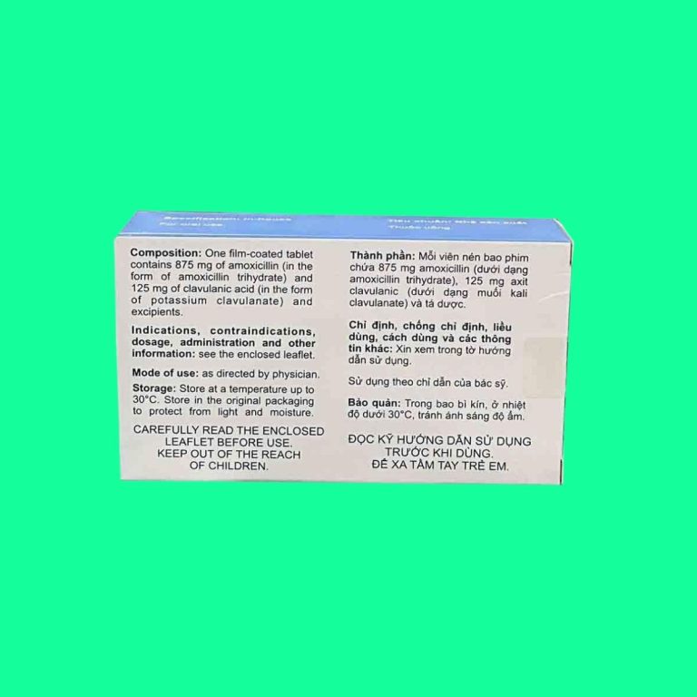 Thuốc Taromentin 1000mg điều trị viêm xoang, nhiễm trùng tai giữa