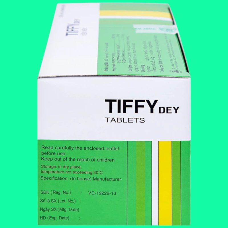 Tiffy Dey Thai Nakorn Patana giúp giảm các triệu chứng ở bệnh cảm cúm
