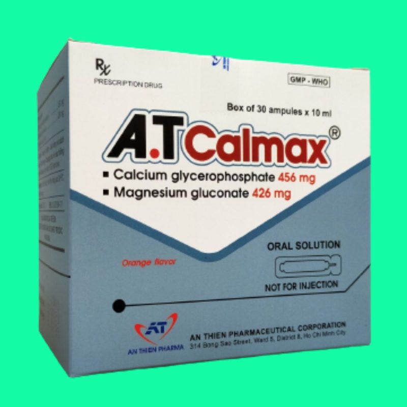 Thuốc A.T Calmax 456mg/426mg có tác dụng bổ sung calci và magie