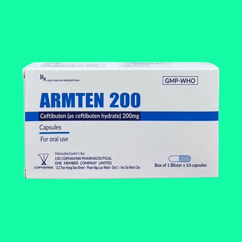 Thuốc Armten 200 điều trị viêm xoang cấp tinh cho vi khuẩn nhạy cảm