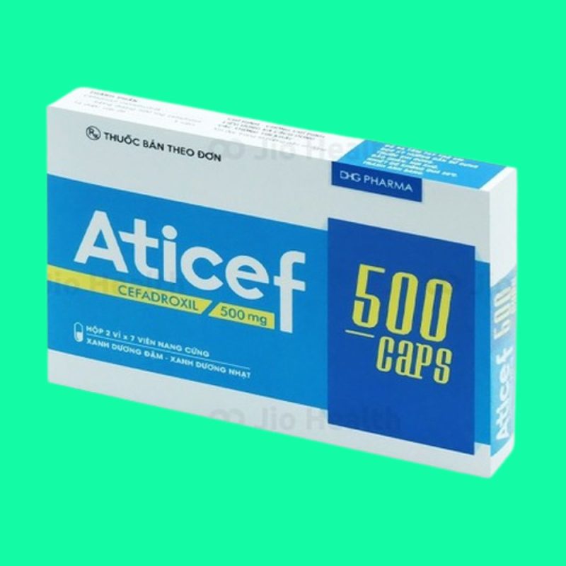 Thuốc Aticef 500 Caps điều trị nhiễm khuẩn đường hô hấp, viêm amidan