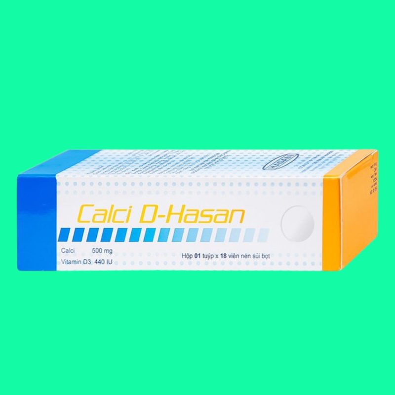 Thuốc Calci D-Hasan bổ sung Canxi, Vitamin D3, điều trị loãng xương