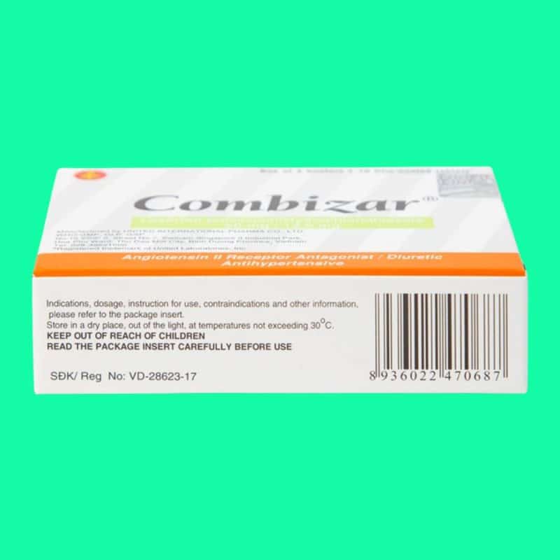 Thuốc Combizar 50/12,5 điều trị tình trạng huyết áp cao cho người lớn