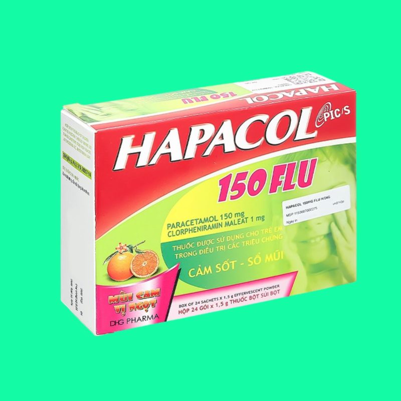 Thuốc Hapacol 150 Flu điều trị triệu chứng viêm mũi, viêm xoang, đau ...