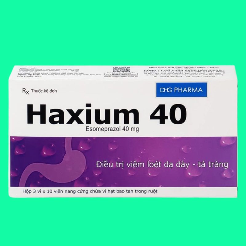 Thuốc Haxium 40 DHG có tác dụng điều trị loét dạ dày - tá tràng