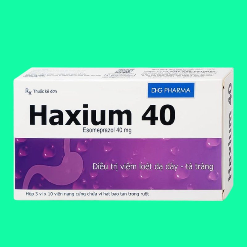 Thuốc Haxium 40 DHG có tác dụng điều trị loét dạ dày - tá tràng