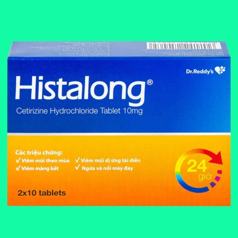 Thuốc Histalong 10mg có tác dụng trị viêm mũi dị ứng, mề đay
