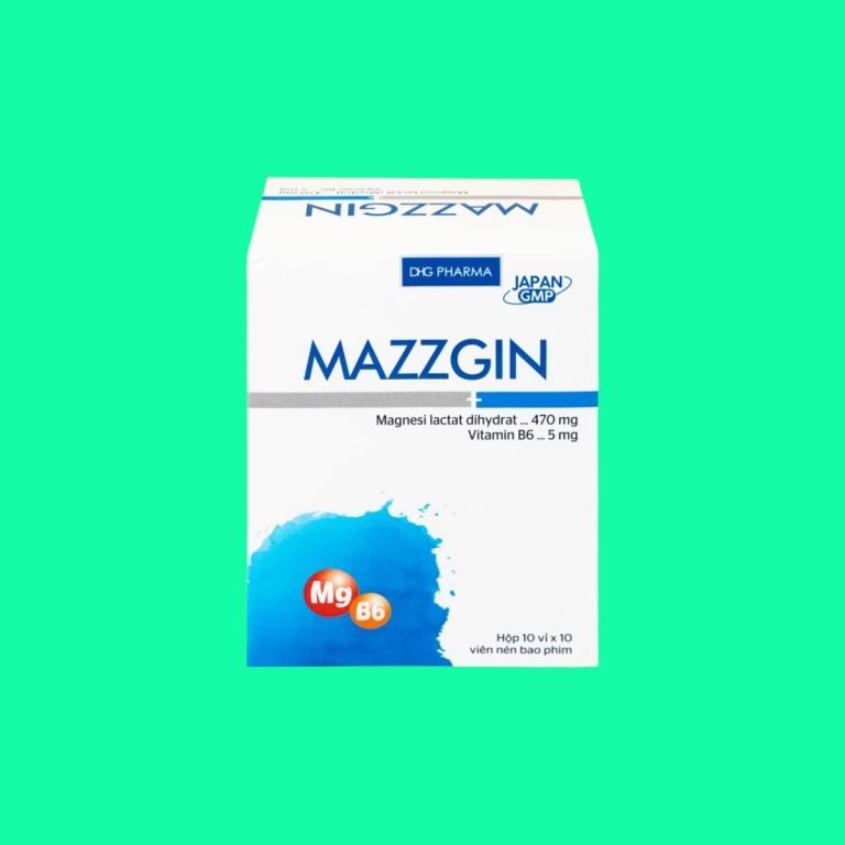 Thuốc Mazzgin điều trị các trường hợp thiếu Magnesi và vitamin B6