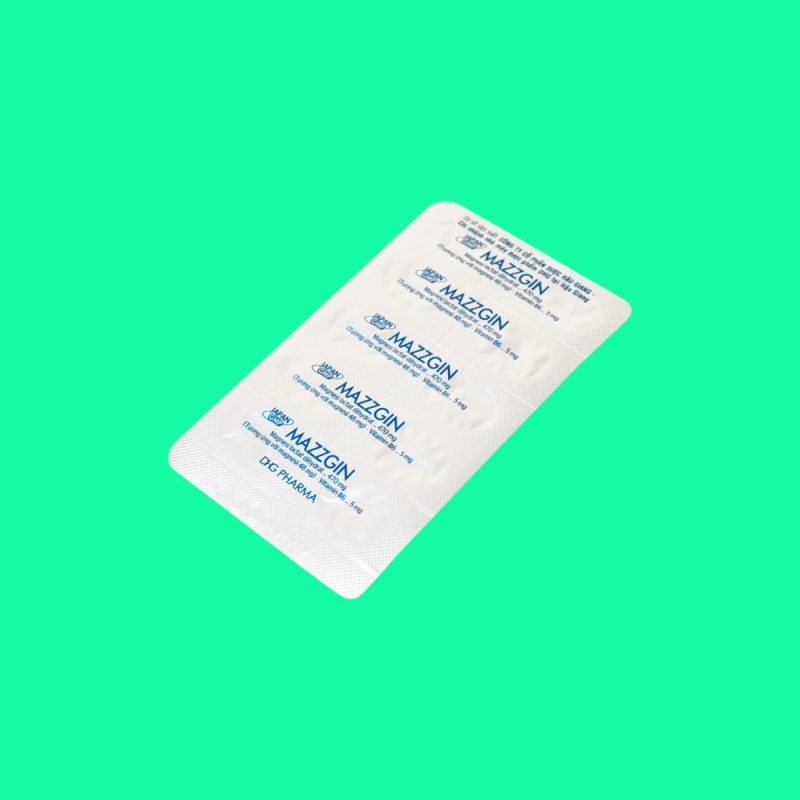Thuốc Mazzgin điều trị các trường hợp thiếu Magnesi và vitamin B6