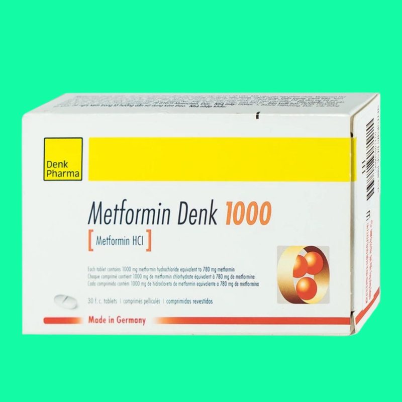 Thuốc Metformin Denk 1000 có tác dụng điều trị đái tháo đường týp 2