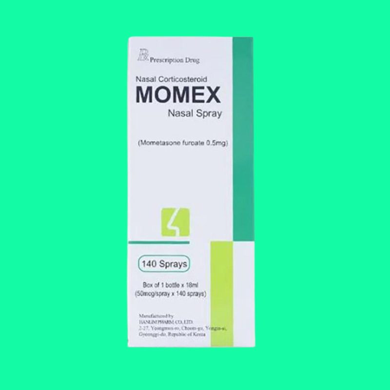 Thuốc Momex Nasal Spray điều trị viêm mũi dị ứng quanh năm, theo mùa