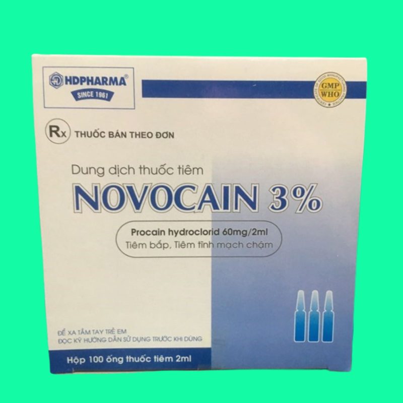 Thuốc Novocain 3% HDpharma có tác dụng gây tê trong thủ thuật