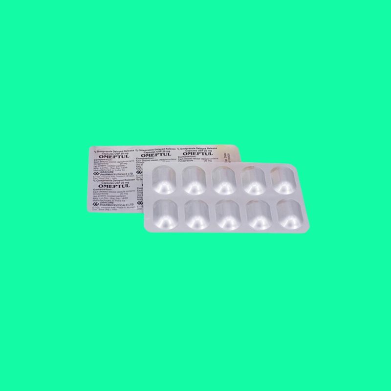 Thuốc Omeptul 20mg điều trị bệnh trào ngược dạ dày-thực quản (GERD)