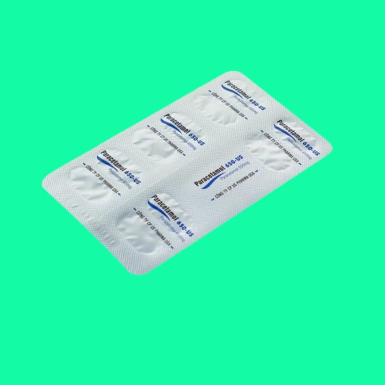Thuốc Paracetamol 650-US giảm triệu chứng sốt, nhức đầu, đau răng