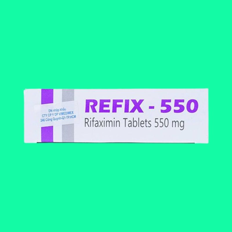Thuốc Refix-550 điều trị hội chứng ruột kích thích ở người lớn